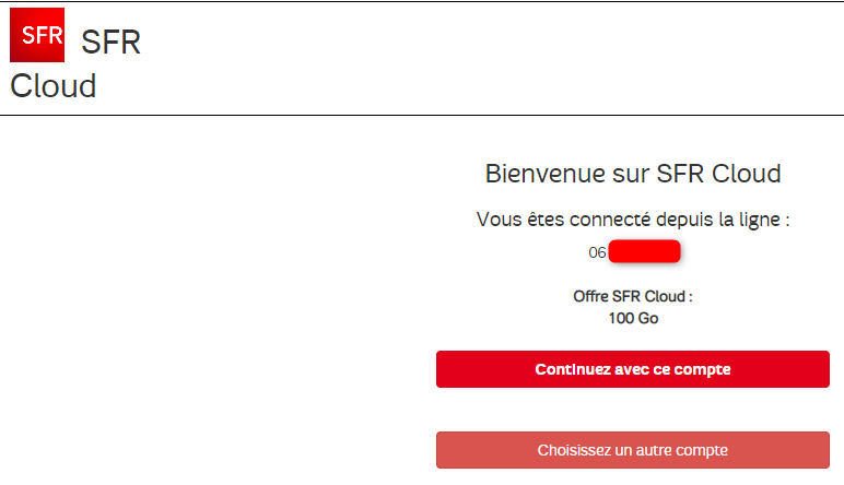 SFR CLoud - plus d'accès aux données - mauvais lie... - La Communauté SFR