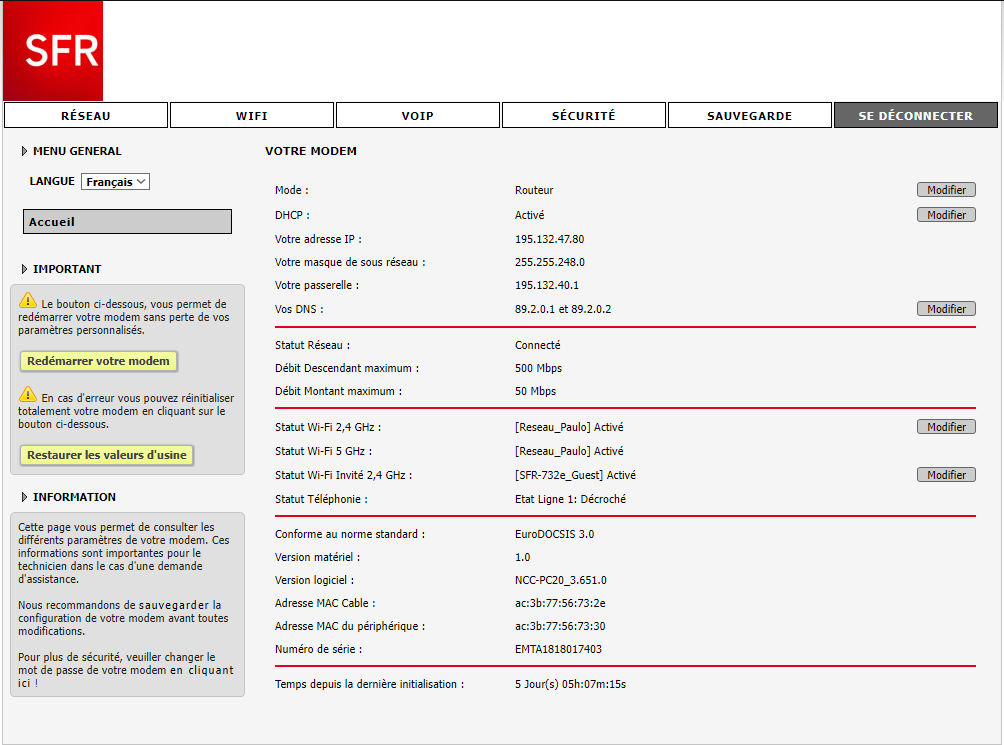 Résolu : historique - La Communauté SFR