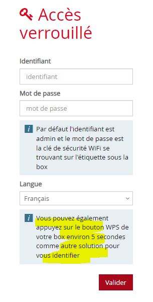 Résolu : SFR Box 8 - 192.168.1.1 WPS ok WiFi ko - La Communauté SFR