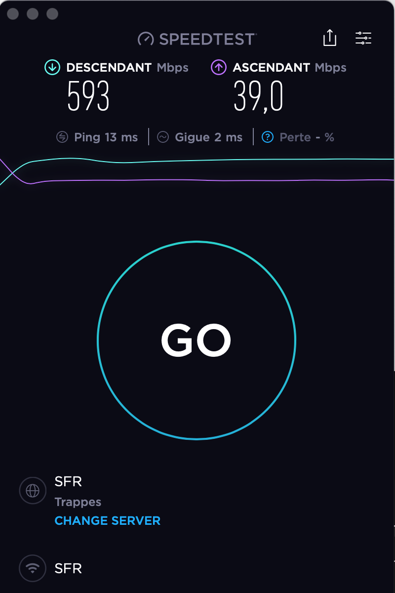 Résolu : Ping minimum à 25ms en fibre ? - La Communauté SFR