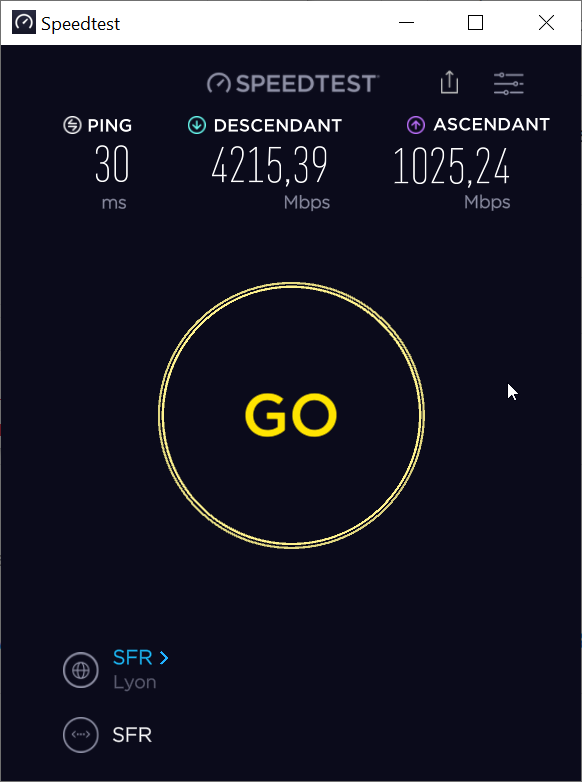 Résolu : Ping minimum à 25ms en fibre ? - La Communauté SFR