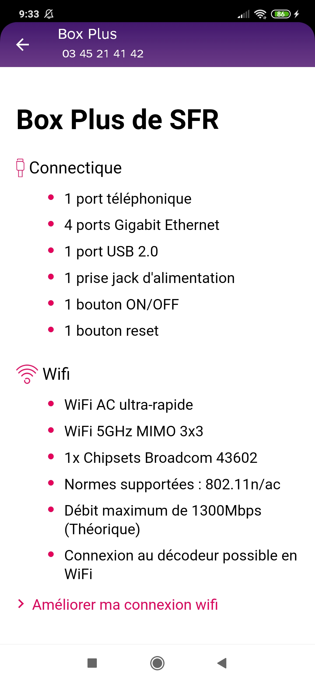 Résolu : Test connexion fibre - Page 2 - La Communauté SFR