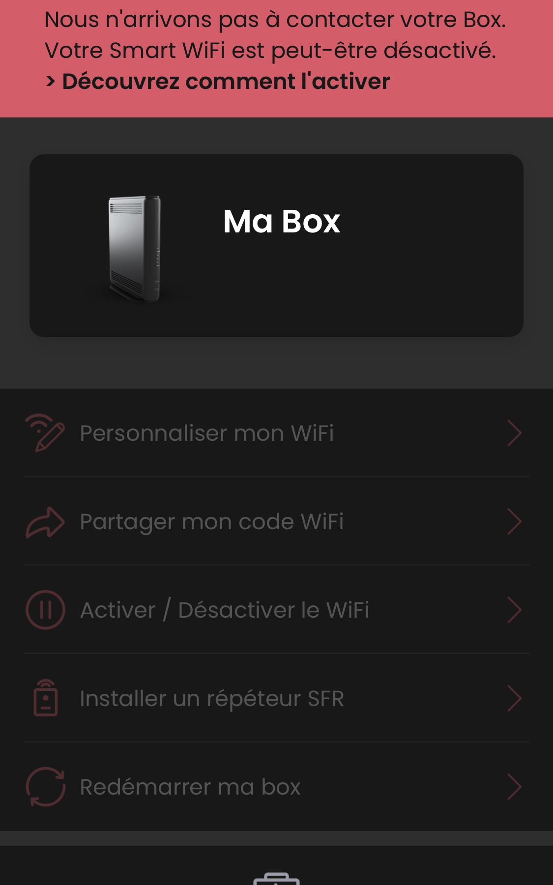 Application SFR et moi smart wifi - La Communauté SFR