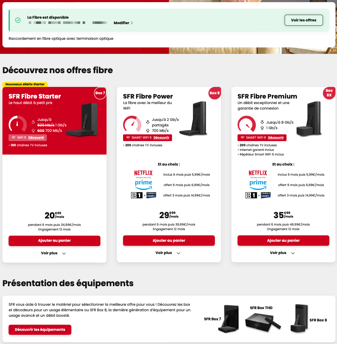 Option débit + BOX 4k THD - La Communauté SFR