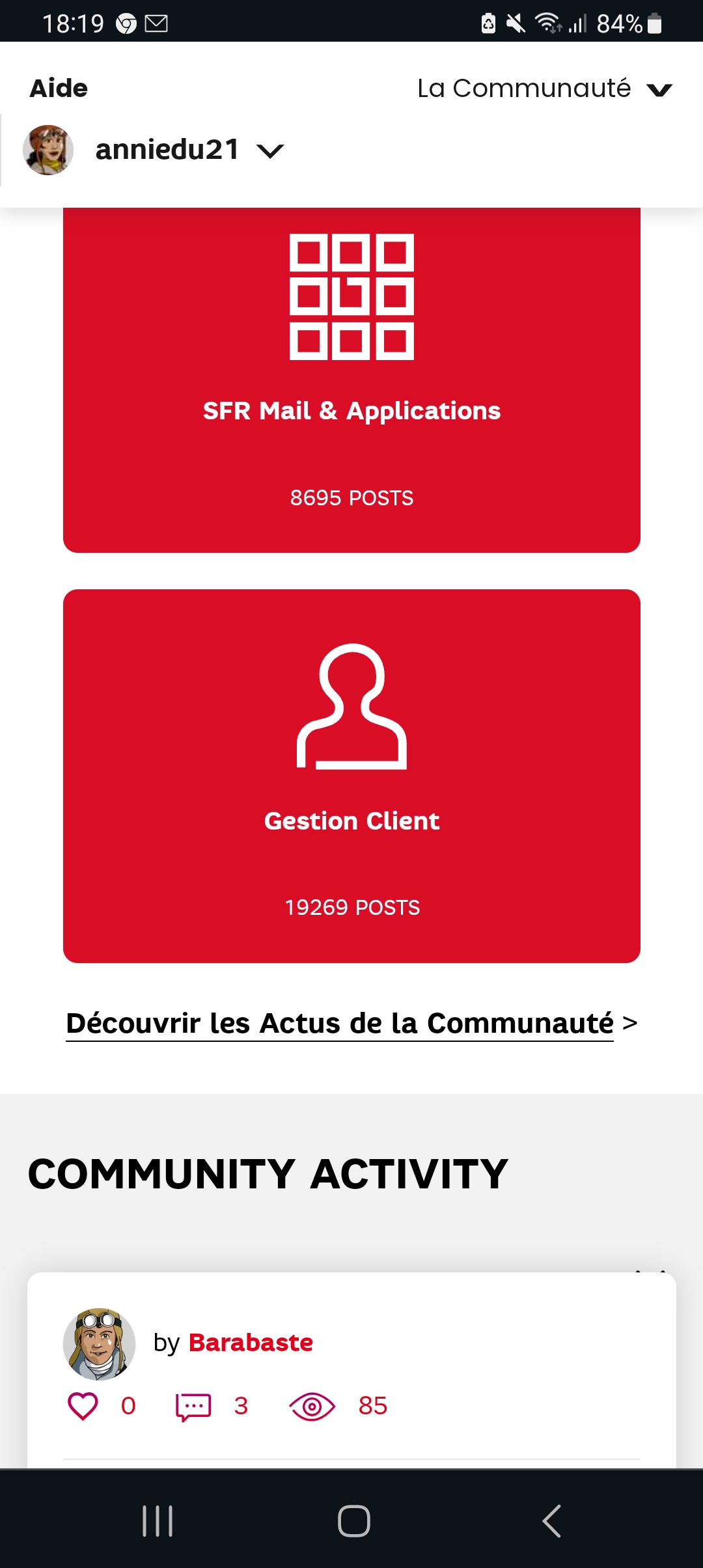 Résolu : La COMMUNAUTE ou THE COMMUNITY ? - La Communauté SFR