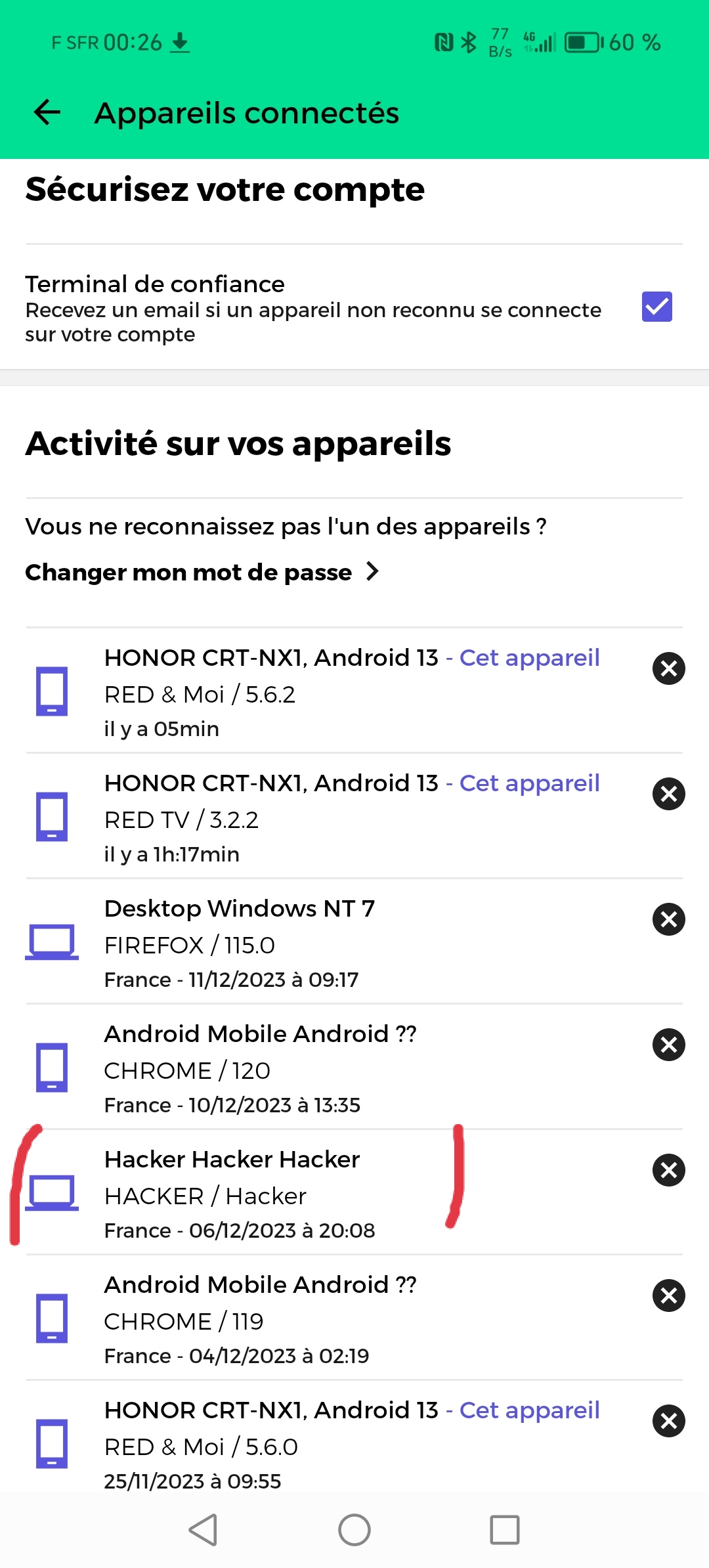 Connexions "Hacker Hacker Hacker" ? - La Communauté SFR