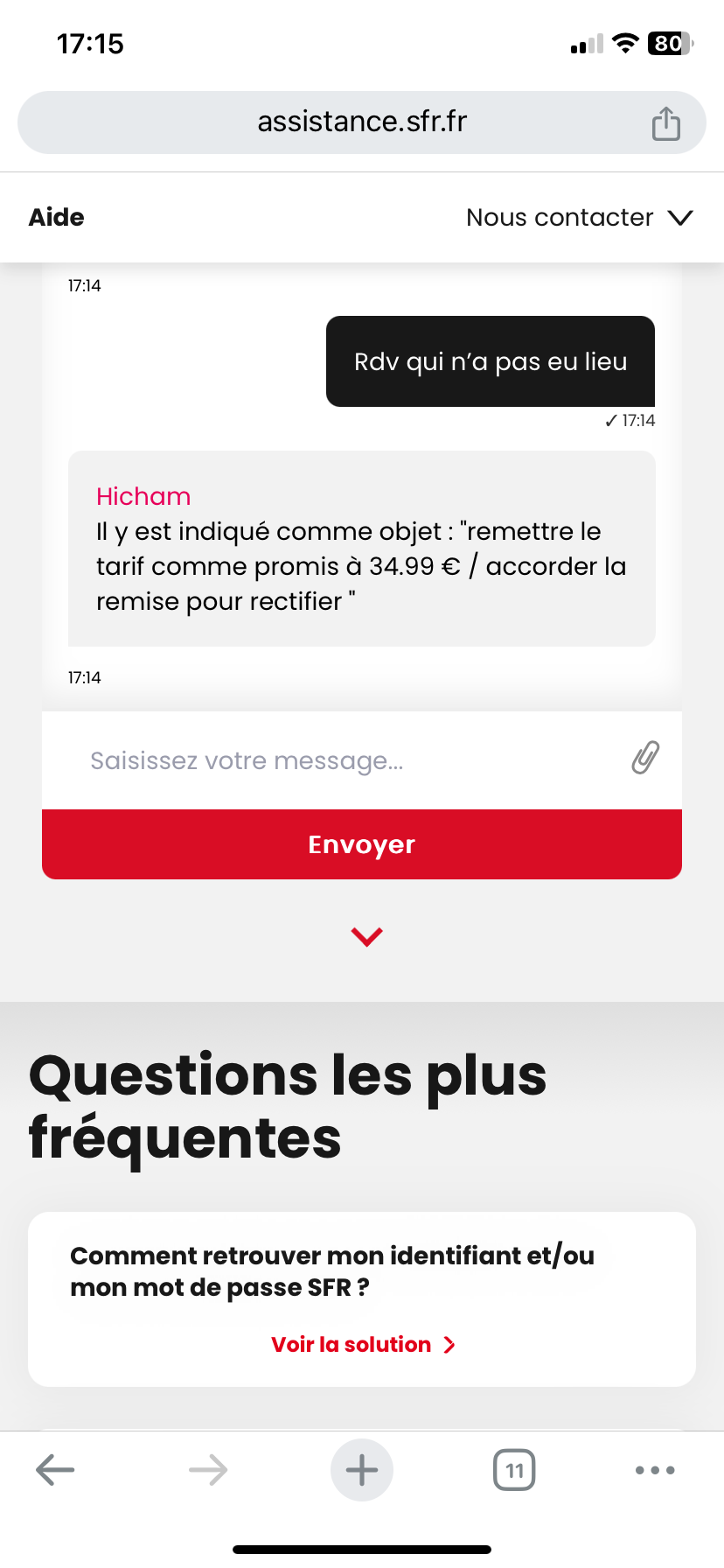 Résolu : Problème service client - La Communauté SFR