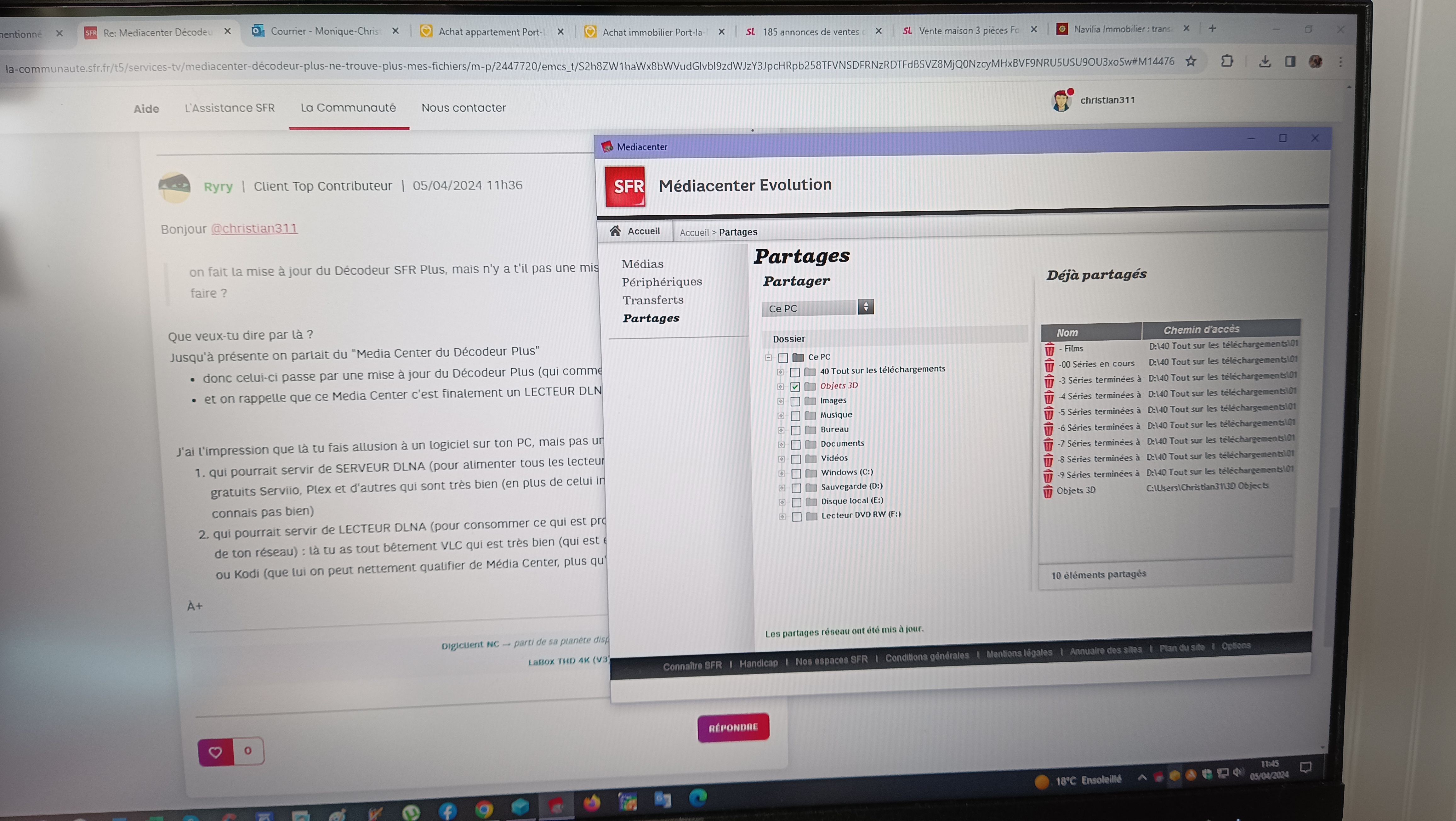 Mediacenter Décodeur plus ne trouve plus mes fichi... - Page 51 - La Communauté SFR