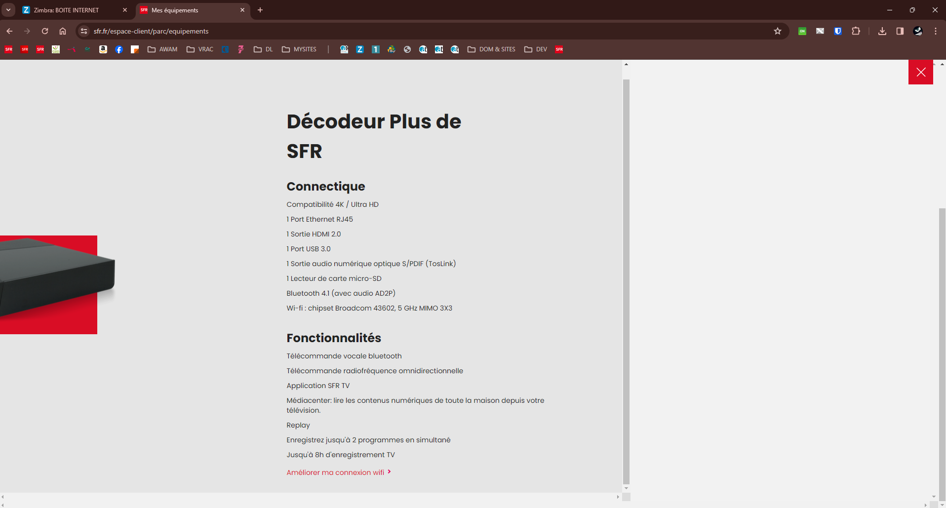 Mediacenter Décodeur plus ne trouve plus mes fichi... - La Communauté SFR