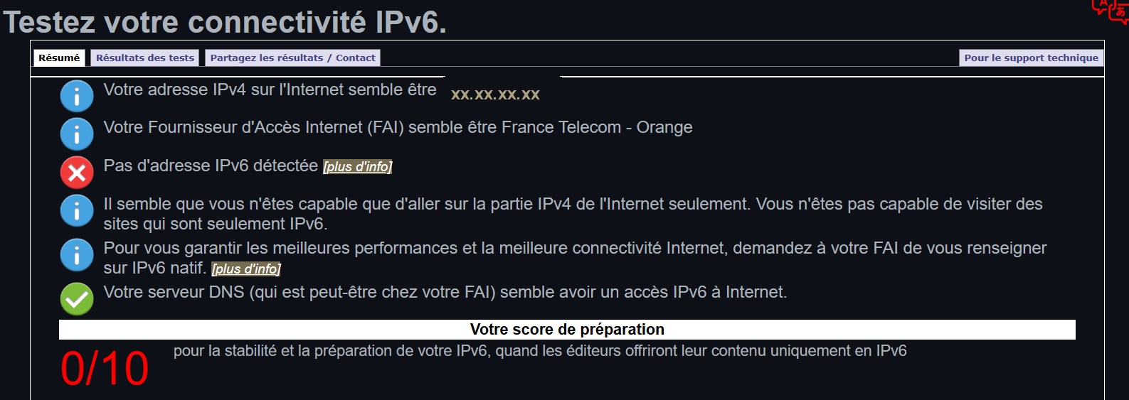 Résolu : accés caméra en IPV6 - La Communauté SFR